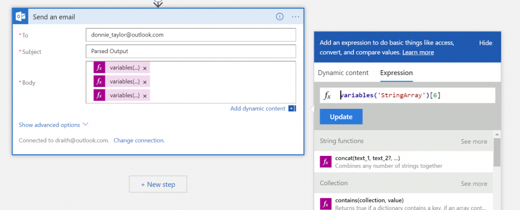 Logic Apps Or Flow String To Array Donnies Azure Automation Monitoring And Management Blog