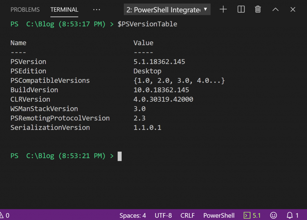 Add multiple powershell versions to Vscode – Donnie's Azure, Automation ...